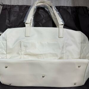 Bella Russo | Bags | Nwt Bella Russo Cream White Quilted Weekender ...